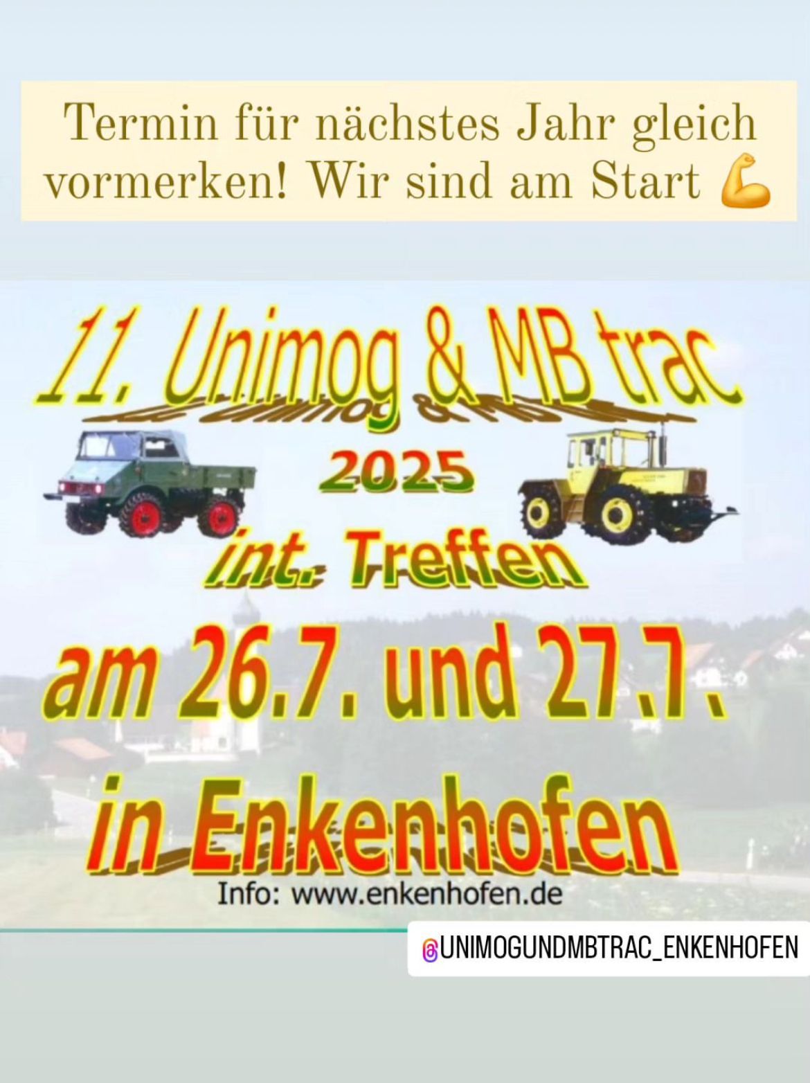 11. Unimog & MB trac Treffen in Enkenhofen – Oberbayerische Unimog Freunde